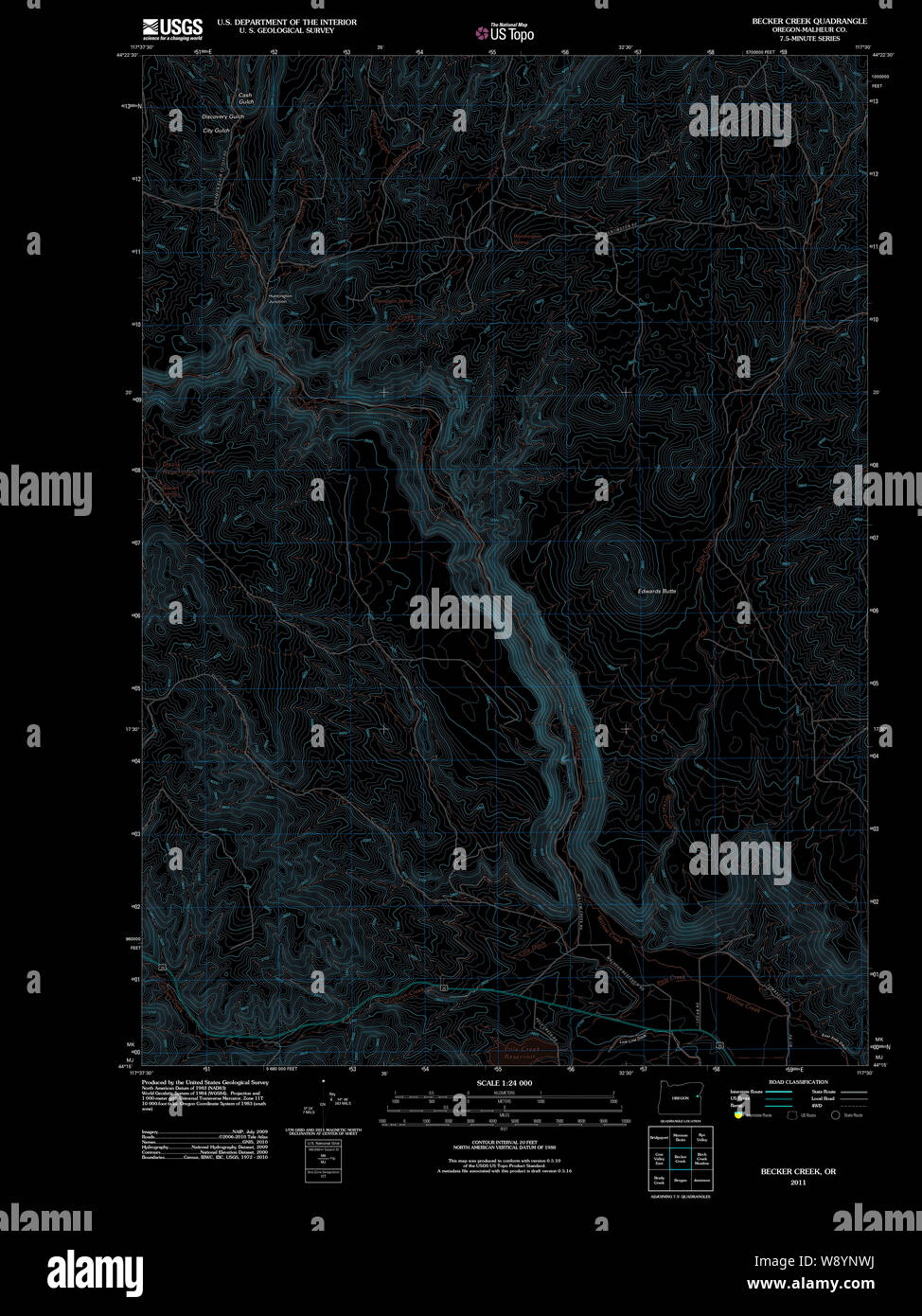 Map of becker hi-res stock photography and images - Alamy