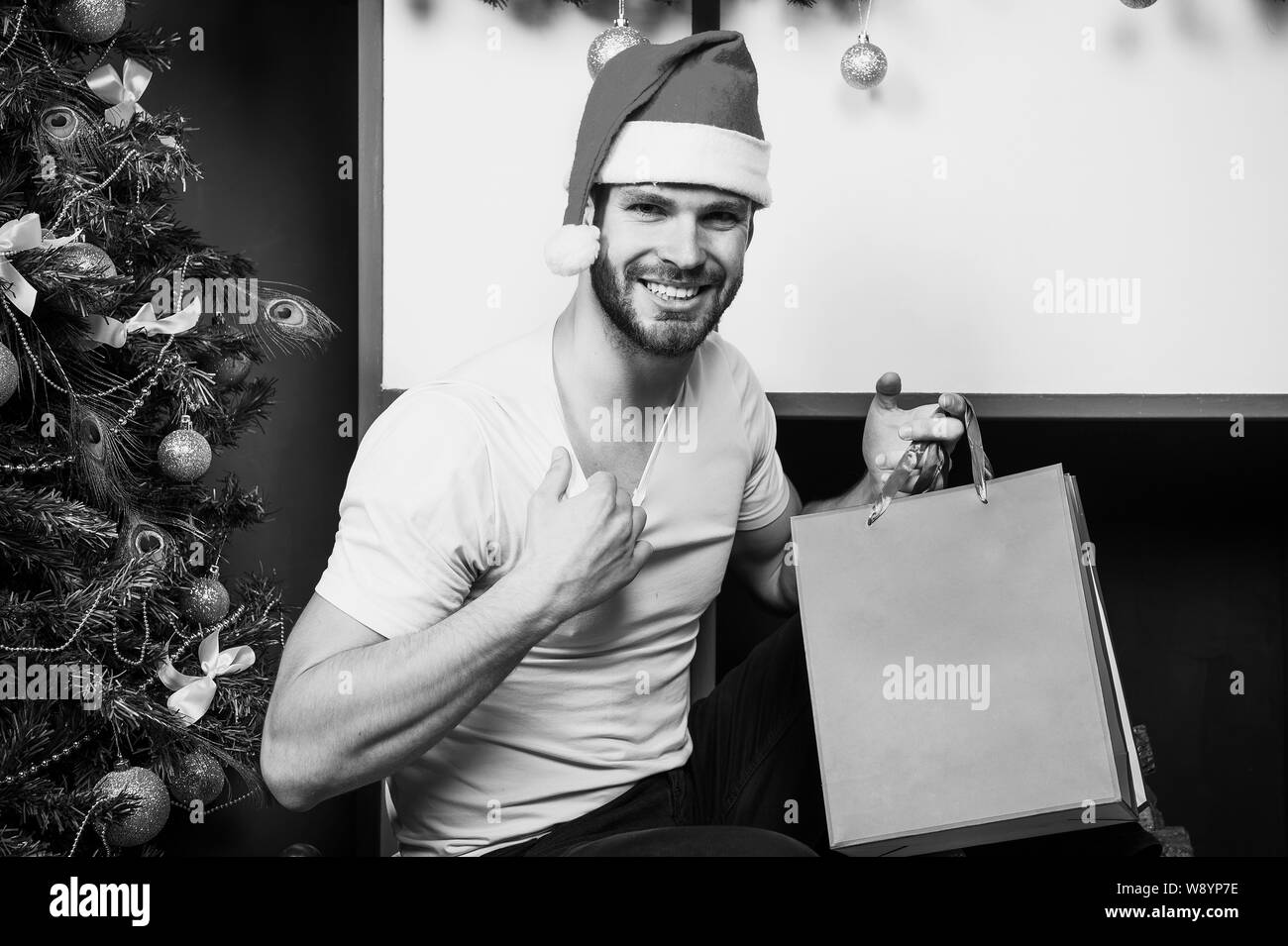 Gifts christmas ready Black and White Stock Photos & Images - Alamy
