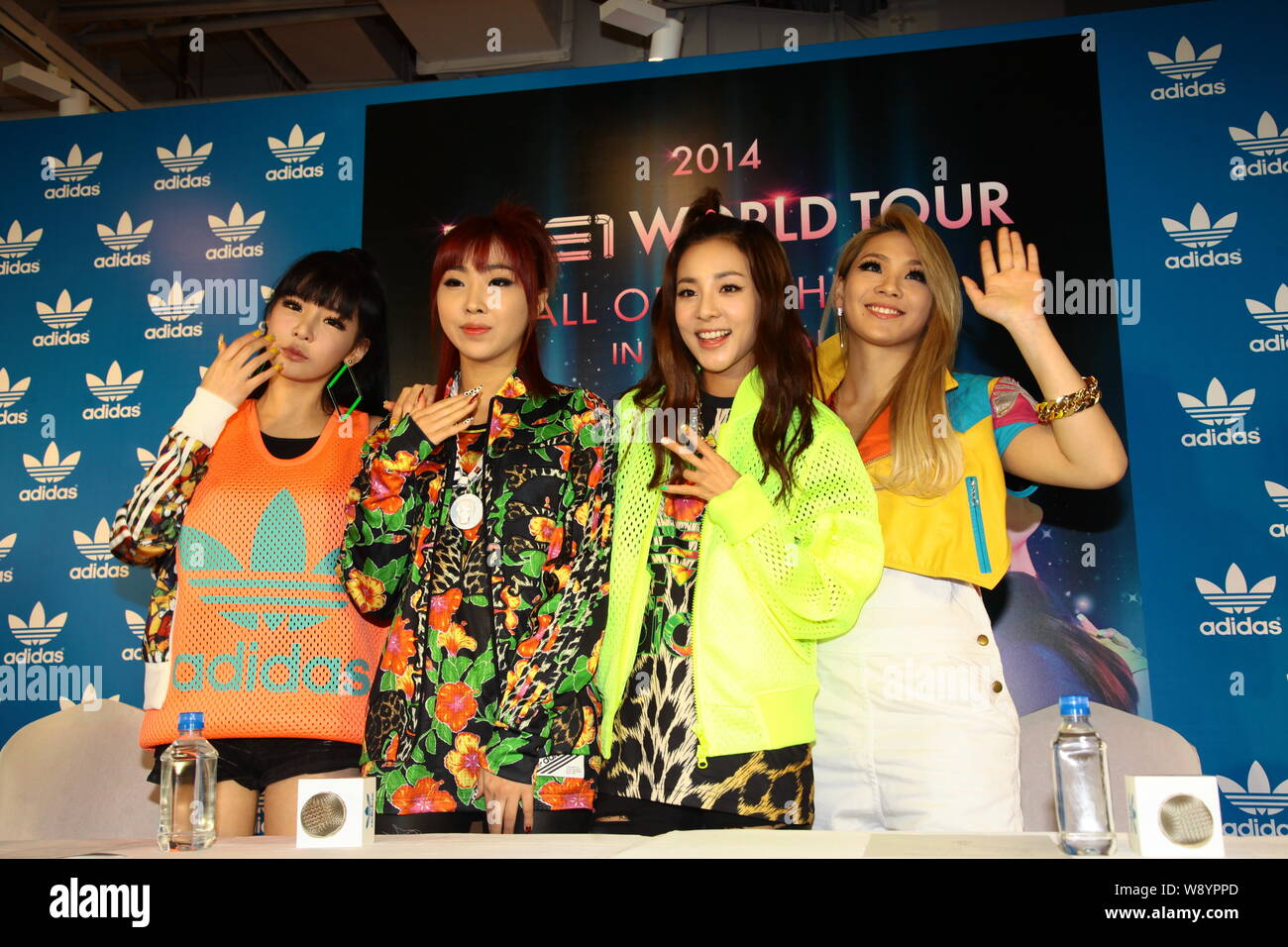 (From left) Bom, Minzy, Dara and CL of South Korean girl group 2NE1 ...