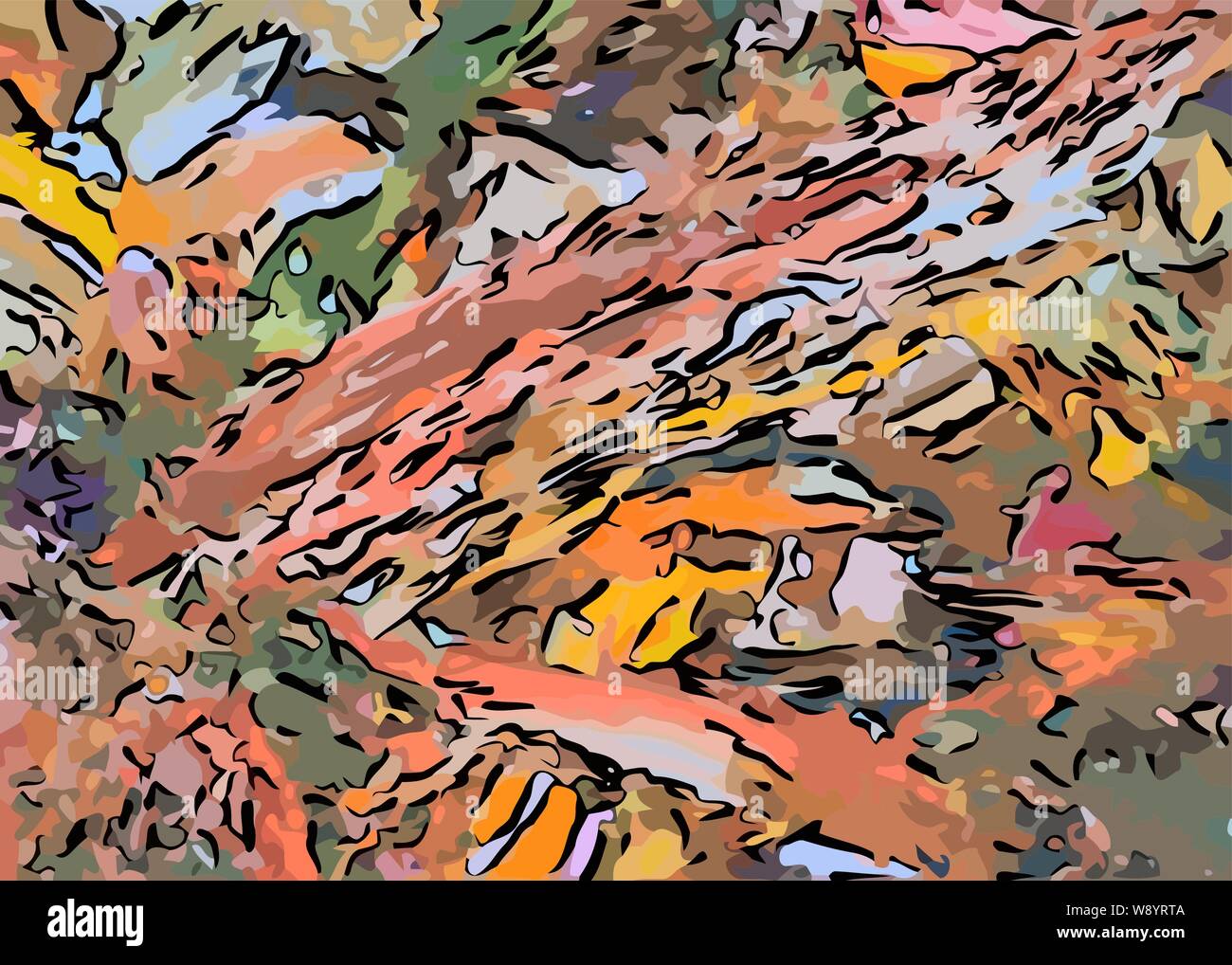 abstract grunge background from color chaotic blurred spots brush ...