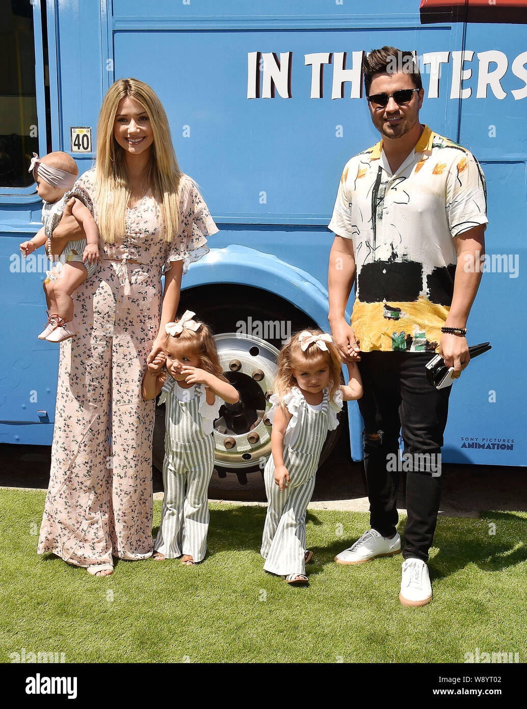 LOS ANGELES, CA - AUGUST 10: Kyler Fisher, Mad Fisher and daughters ...