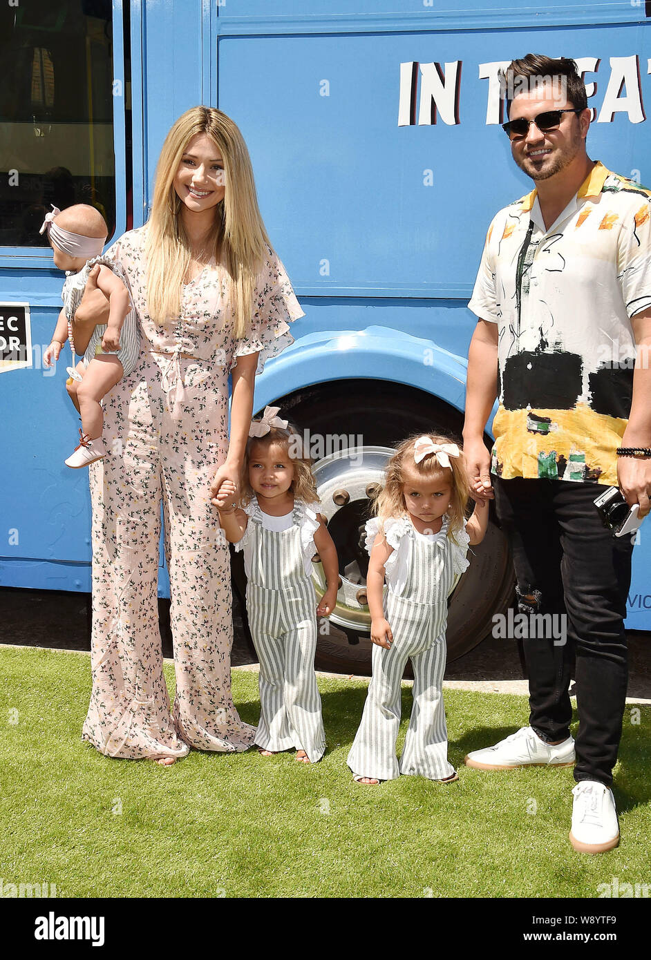 LOS ANGELES, CA - AUGUST 10: Kyler Fisher, Mad Fisher and daughters ...