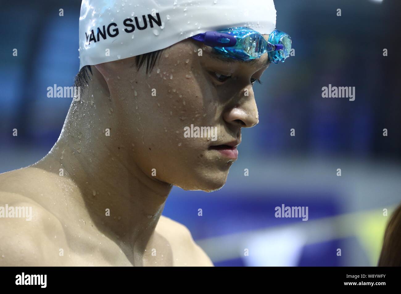 --FILE--Sun Yang of China is pictured in the 2500m freestyle final ...