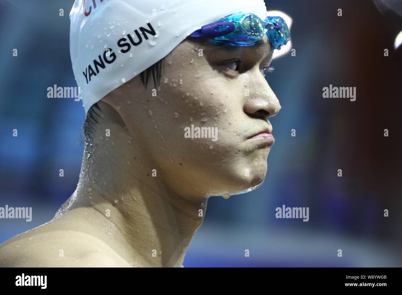 --FILE--Sun Yang of China is pictured in the 2500m freestyle final ...
