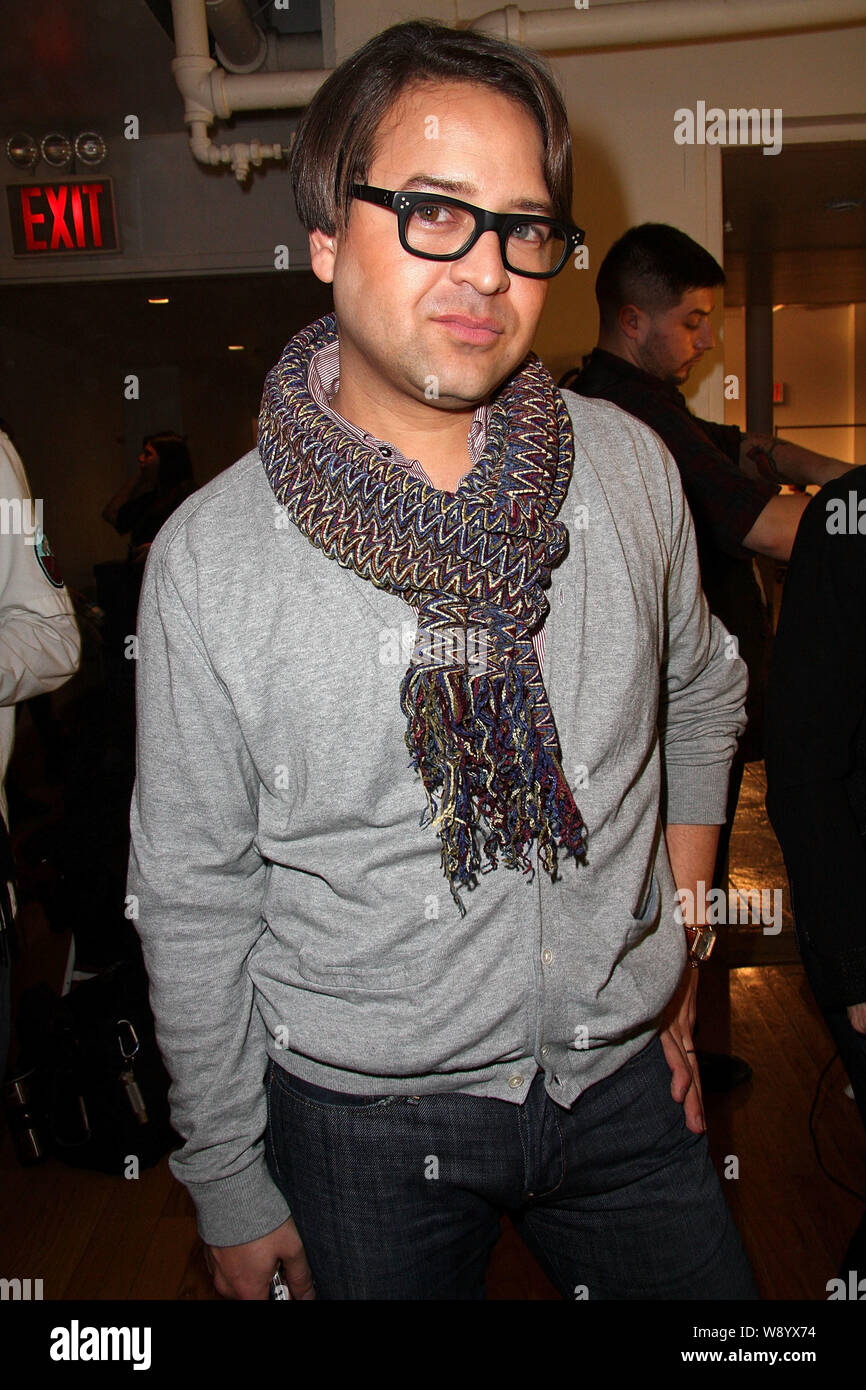 New York, USA. 12 February, 2009. Designer, Alvin Valley at the ...