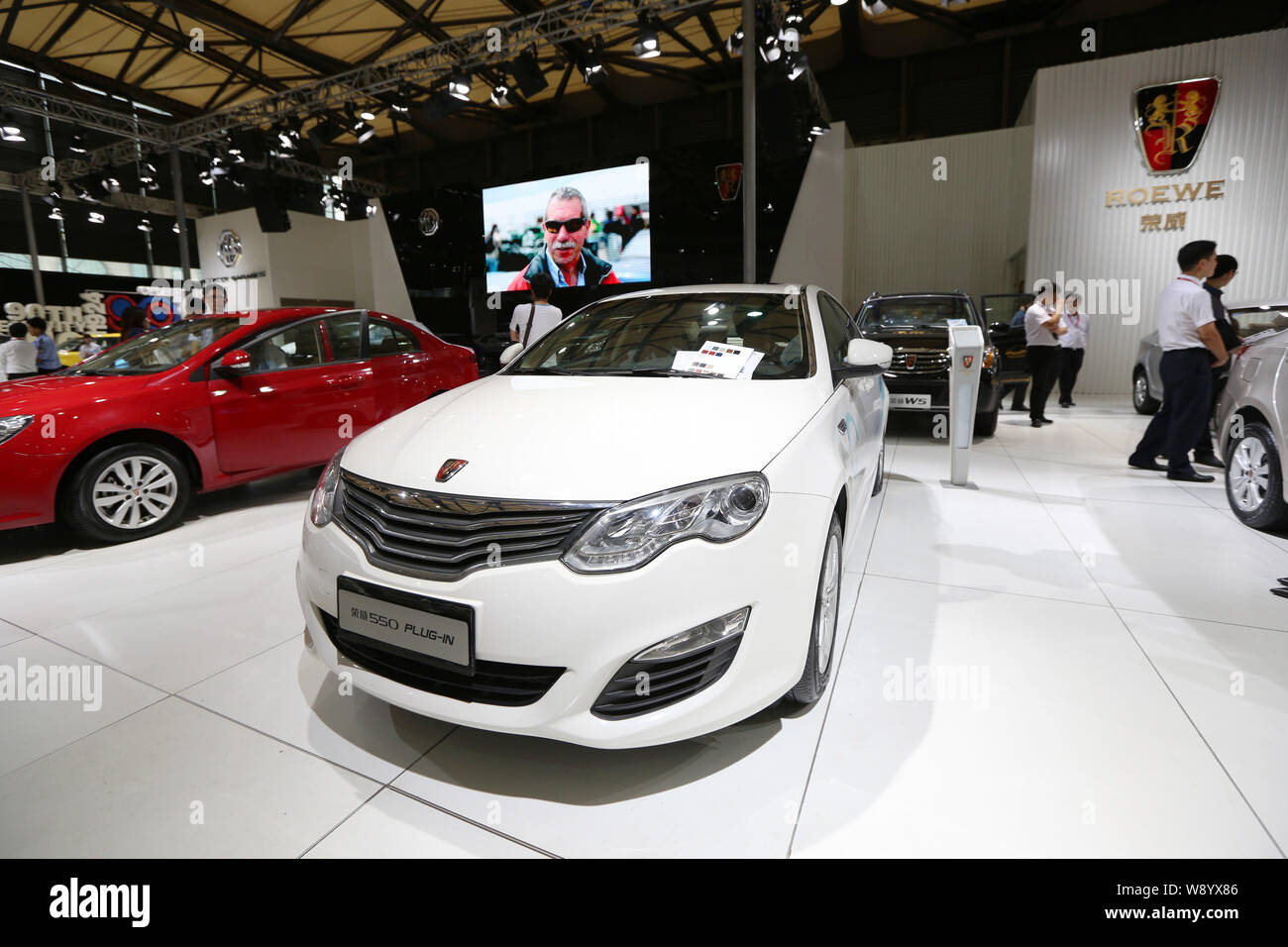 --FILE--Roewe cars of SAIC Motor are on display during the 2014 Pudong ...