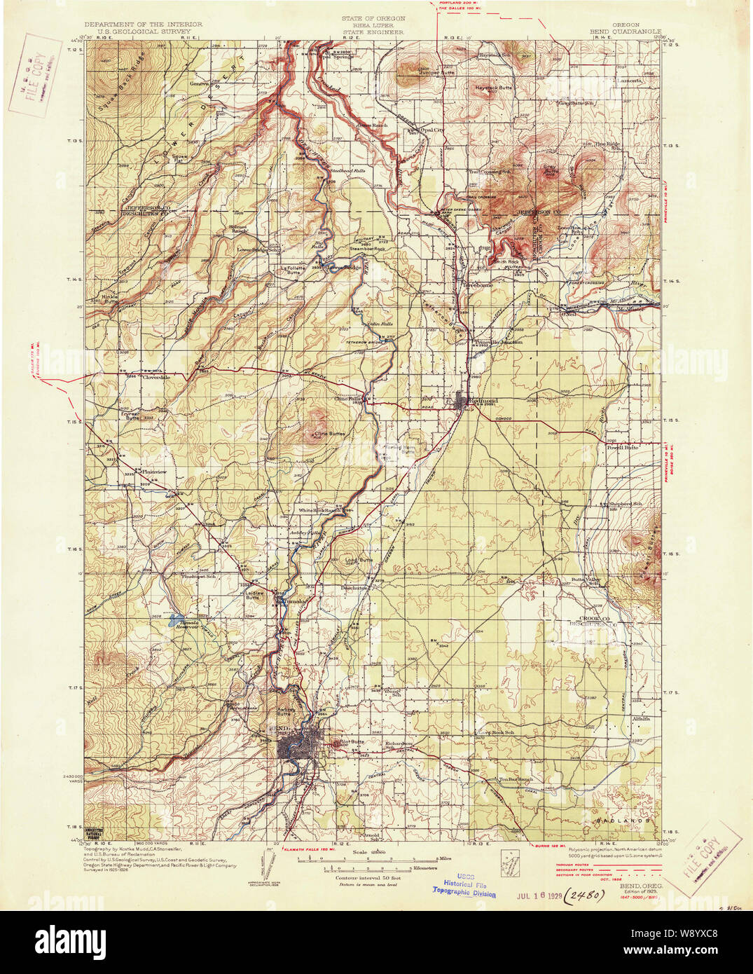 Detailed Map Of Bend Oregon