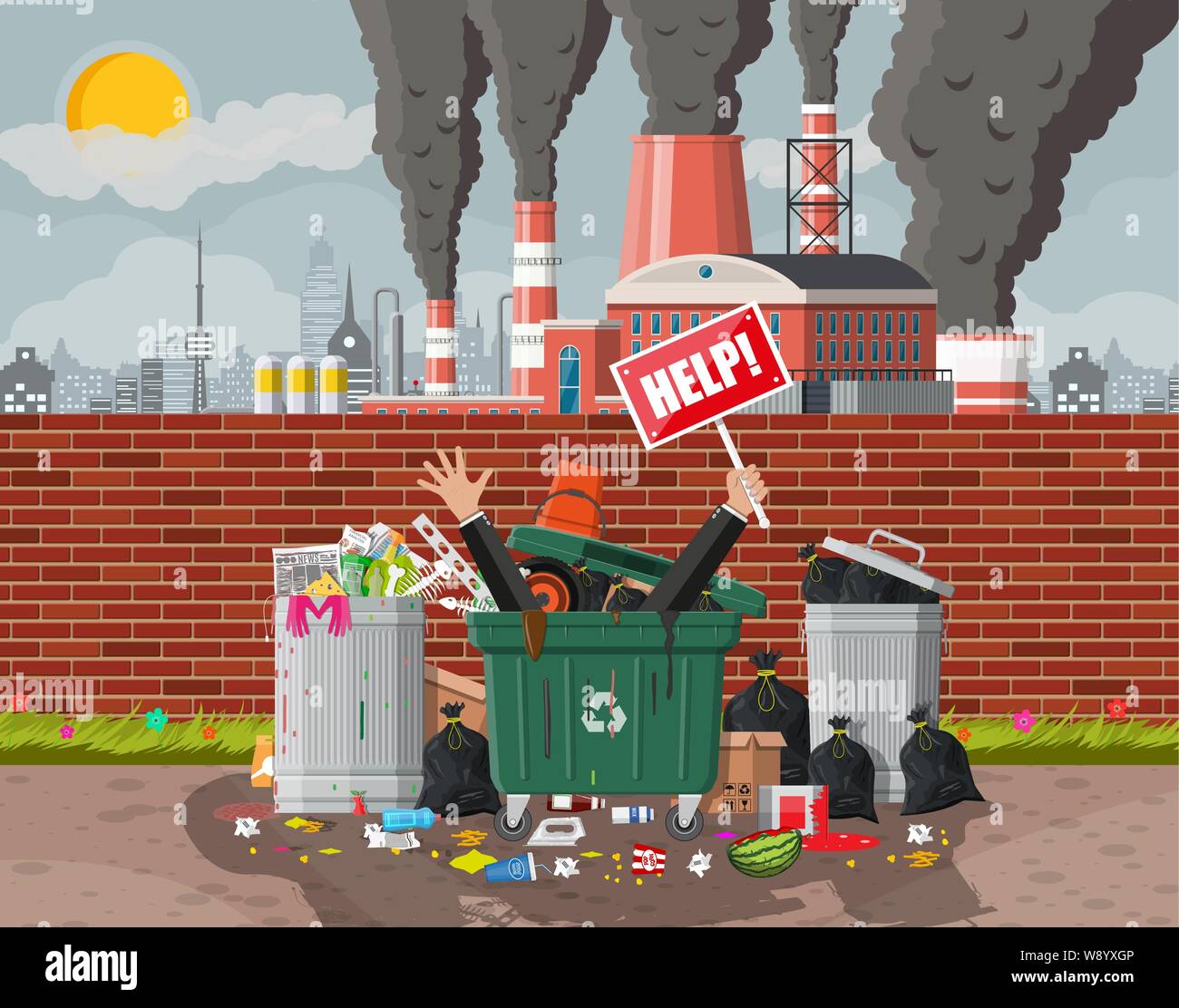 Rotten building Stock Vector Images - Alamy