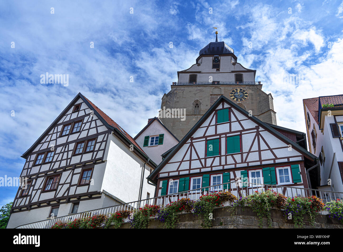 In the old town of Herrenberg, Germany Stock Photo - Alamy