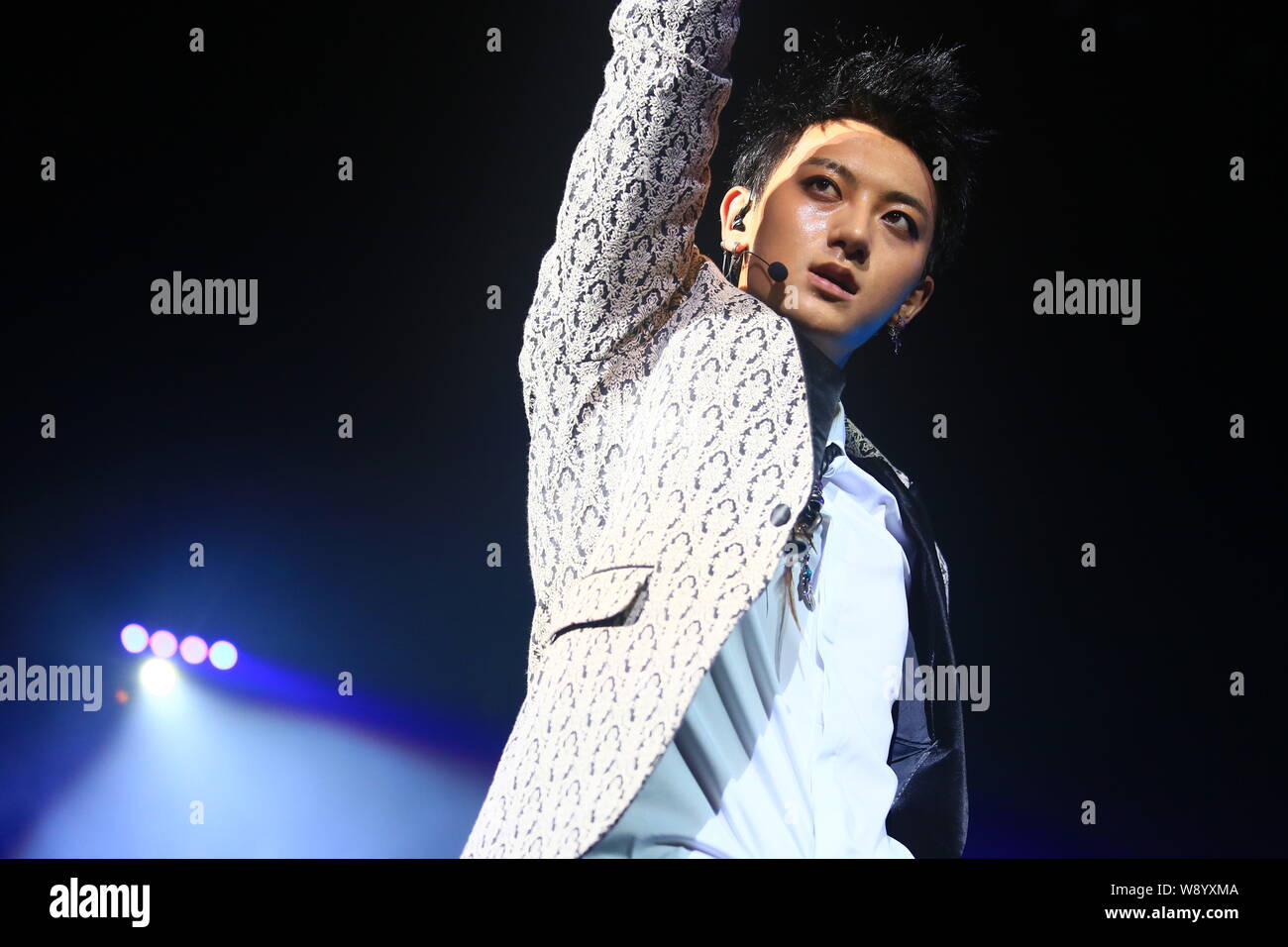 South Korean-Chinese K-pop boy group EXO performs at the concert of ...