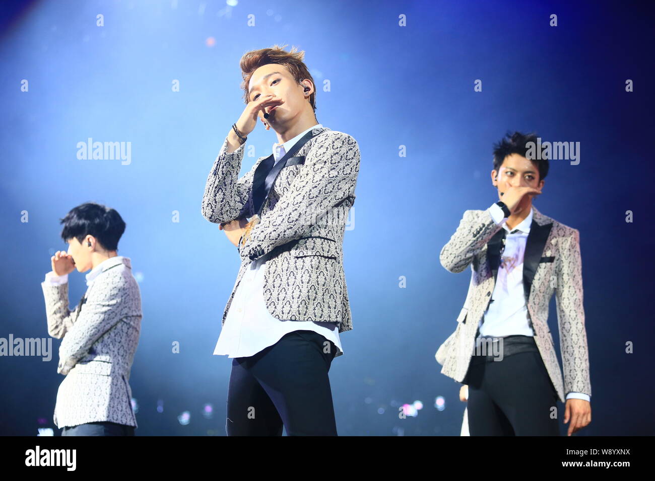 South Korean-Chinese K-pop boy group EXO performs at the concert of ...