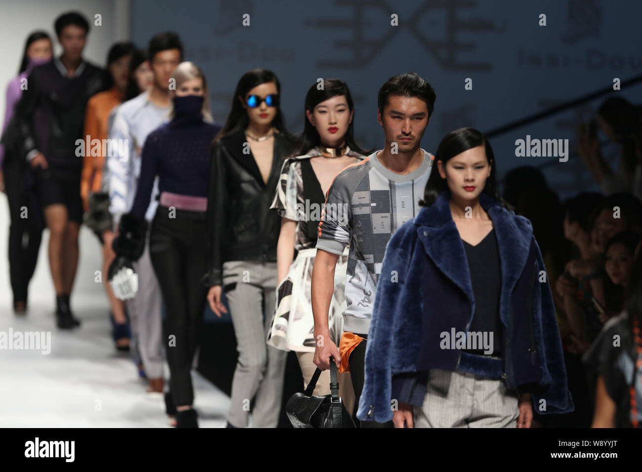 Models display new creations at the fashion show of Martin for I-DOU ...