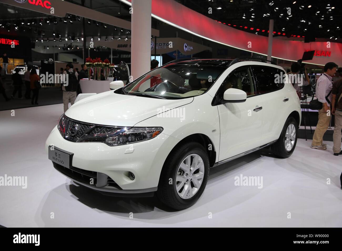 --FILE--A Nissan Murand is displayed at the stand of Nissan during the ...