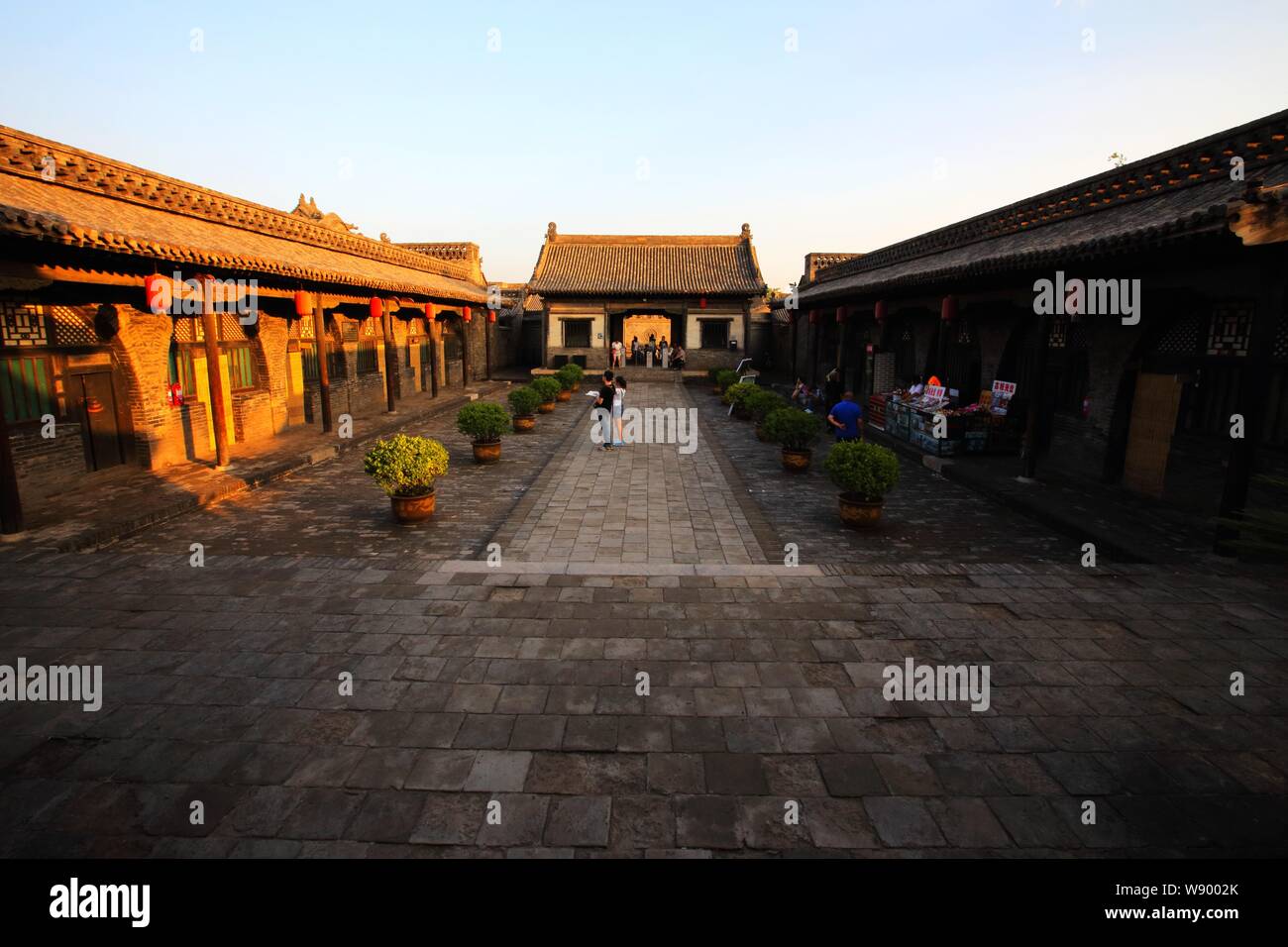 View of old buildings in Ancient City of Ping Yao in Pingyao county ...