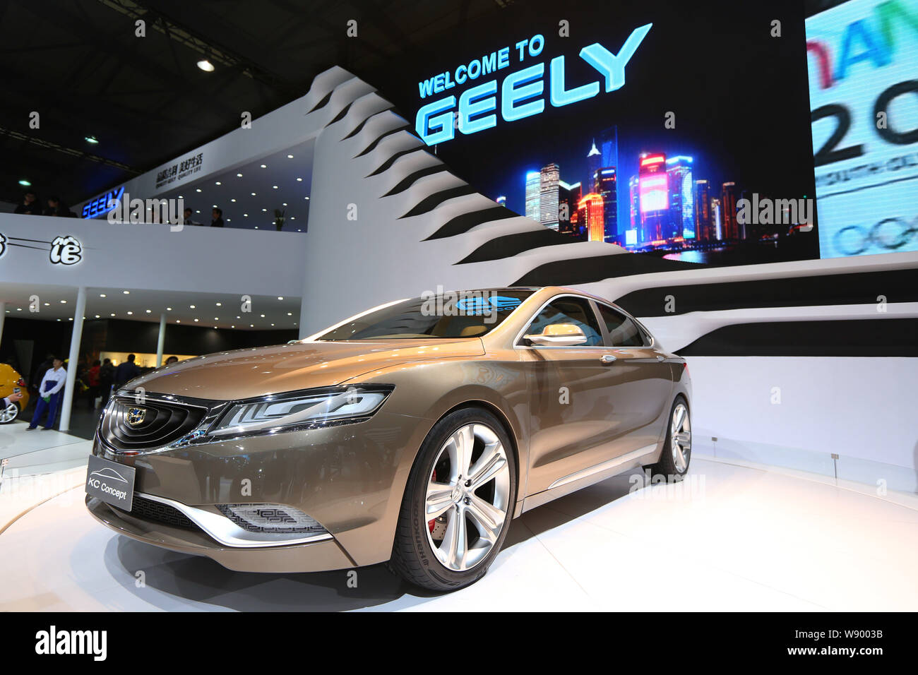 --FILE--An Emgrand KC Concept of Geely is displayed during the 15th ...