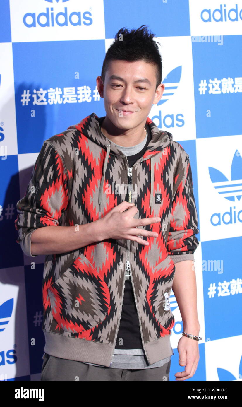 Hong Kong singer and actor Edison Chen poses at an Adidas party in ...