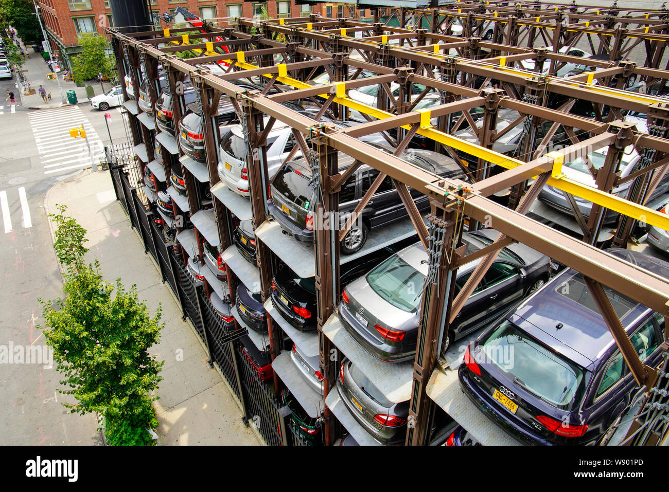 Car park by High Line, Manhattan, New York, United States of America ...