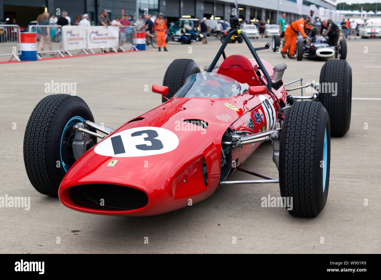 Front view of a 1965, Ferrari 1512, in the International Paddock, at ...