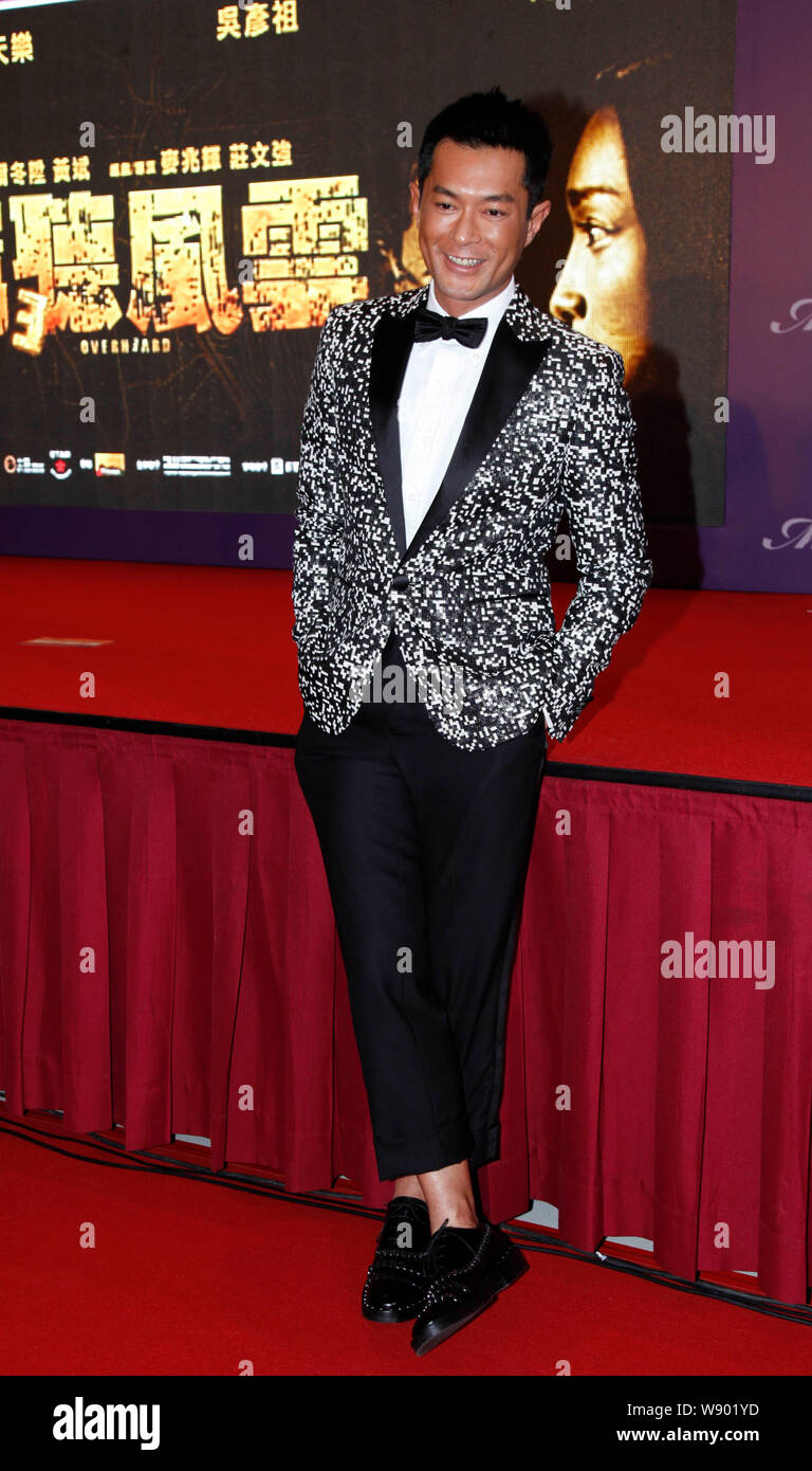Hong Kong actor Louis Koo Tin-lok poses during a premiere for his new ...