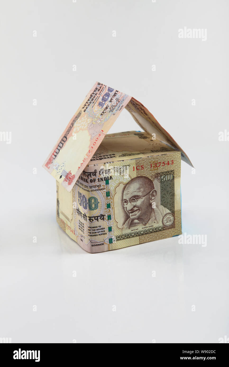 New indian currency house model hi-res stock photography and images - Alamy