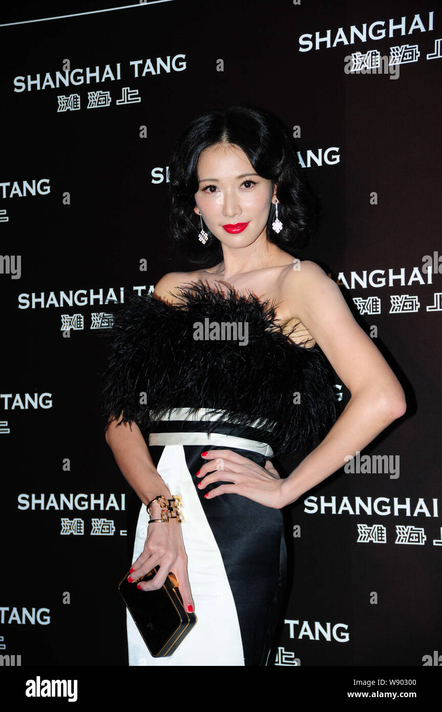 Taiwanese model and actress Lin Chi-ling poses as she arrives at the ...