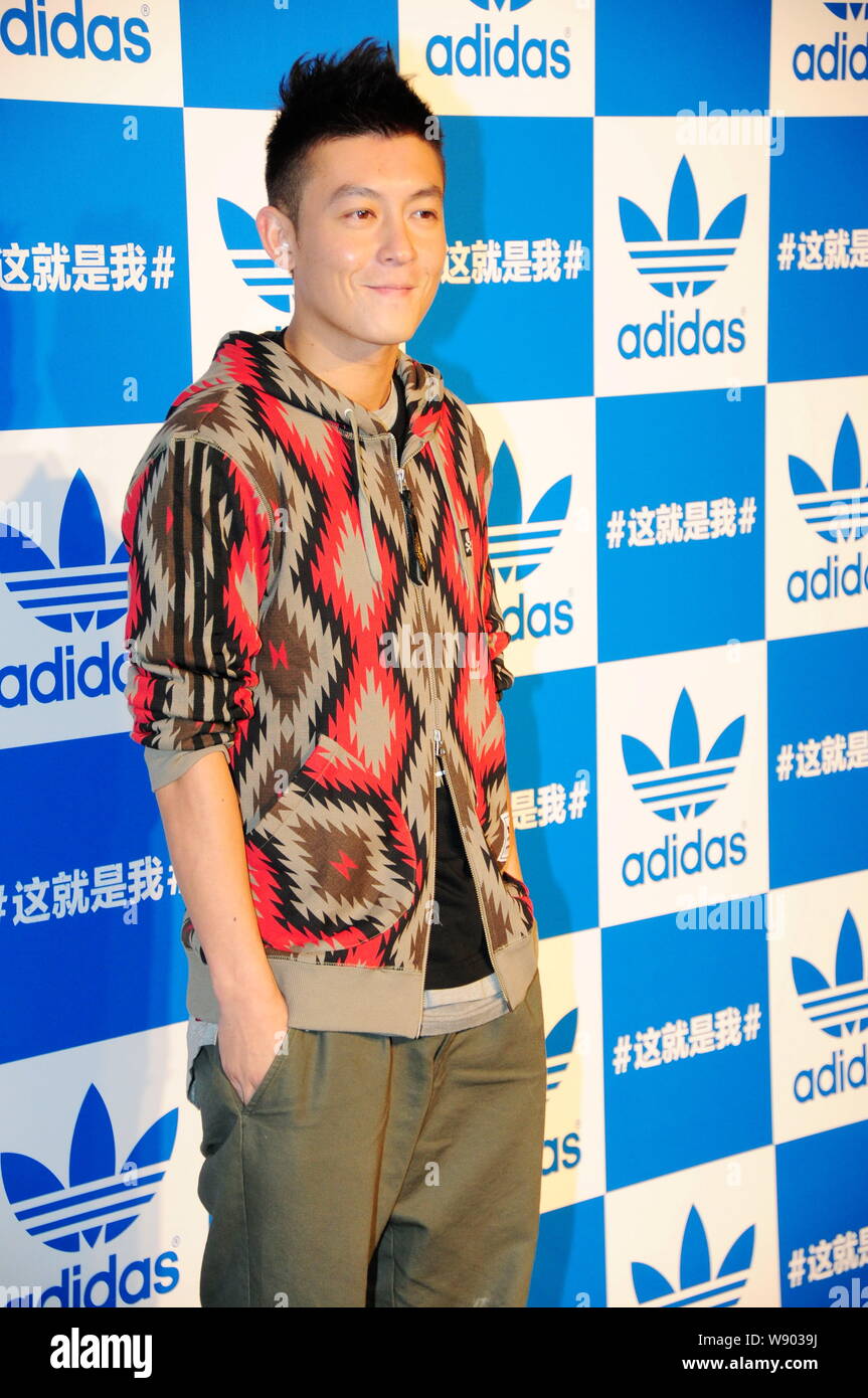 Hong Kong singer and actor Edison Chen poses at a party by Adidas in ...