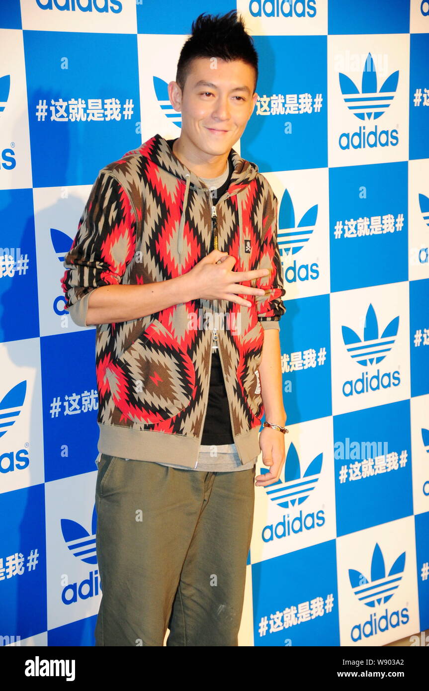 Hong Kong singer and actor Edison Chen poses at a party by Adidas in ...
