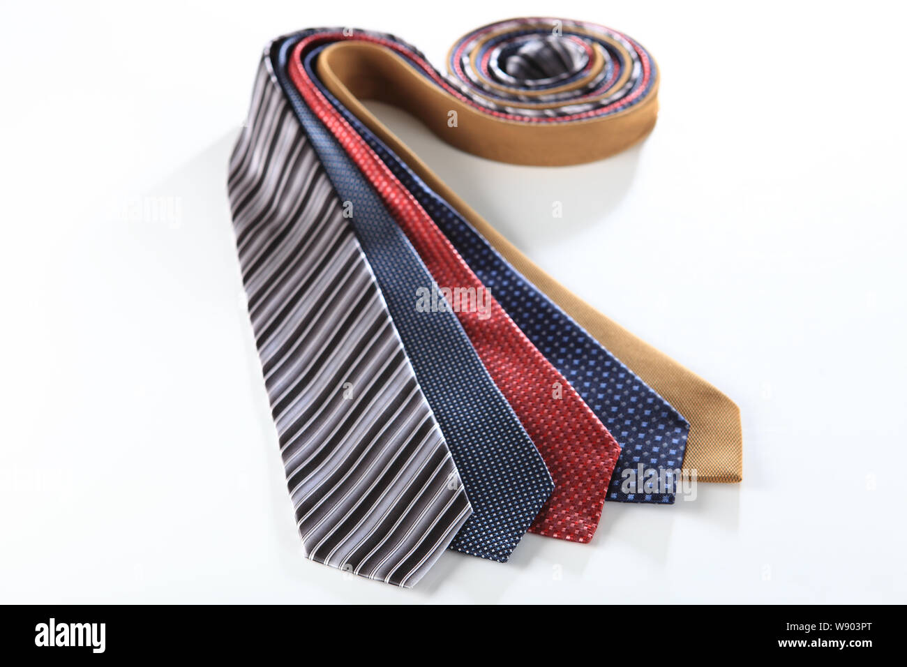 Collection of colourful ties Stock Photo - Alamy