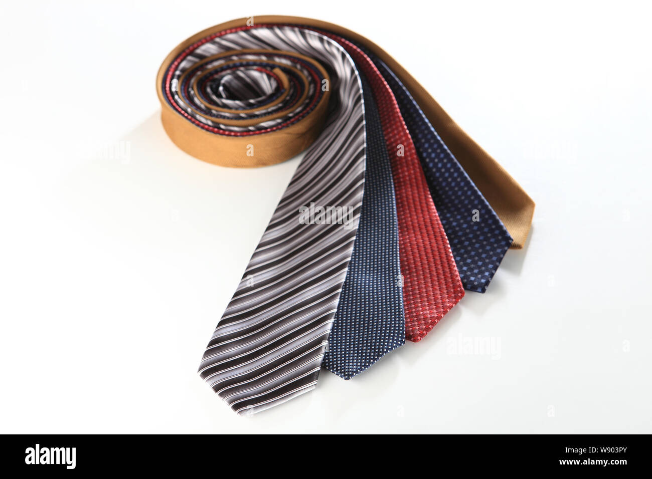 Collection of colourful ties Stock Photo - Alamy