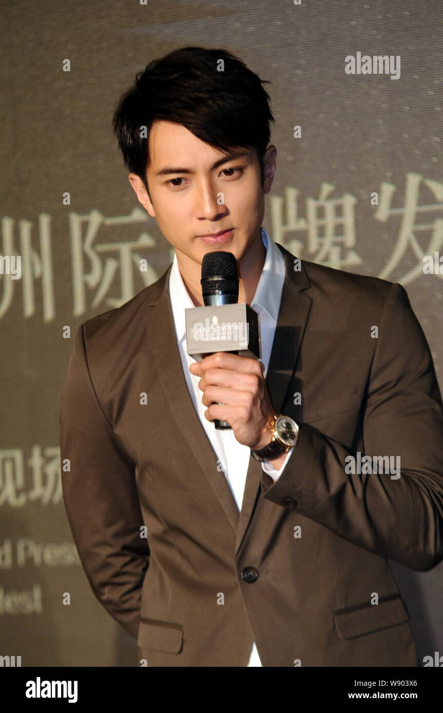 Bruneian singer and actor Wu Chun attends a press conference to release ...