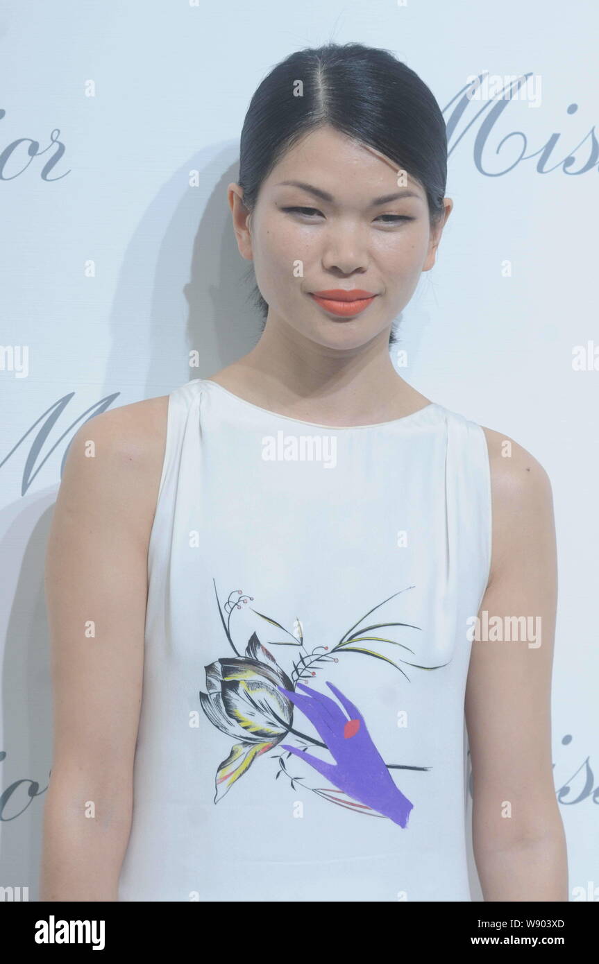 Chinese model Lv Yan poses as she arrives at the opening ceremony of ...
