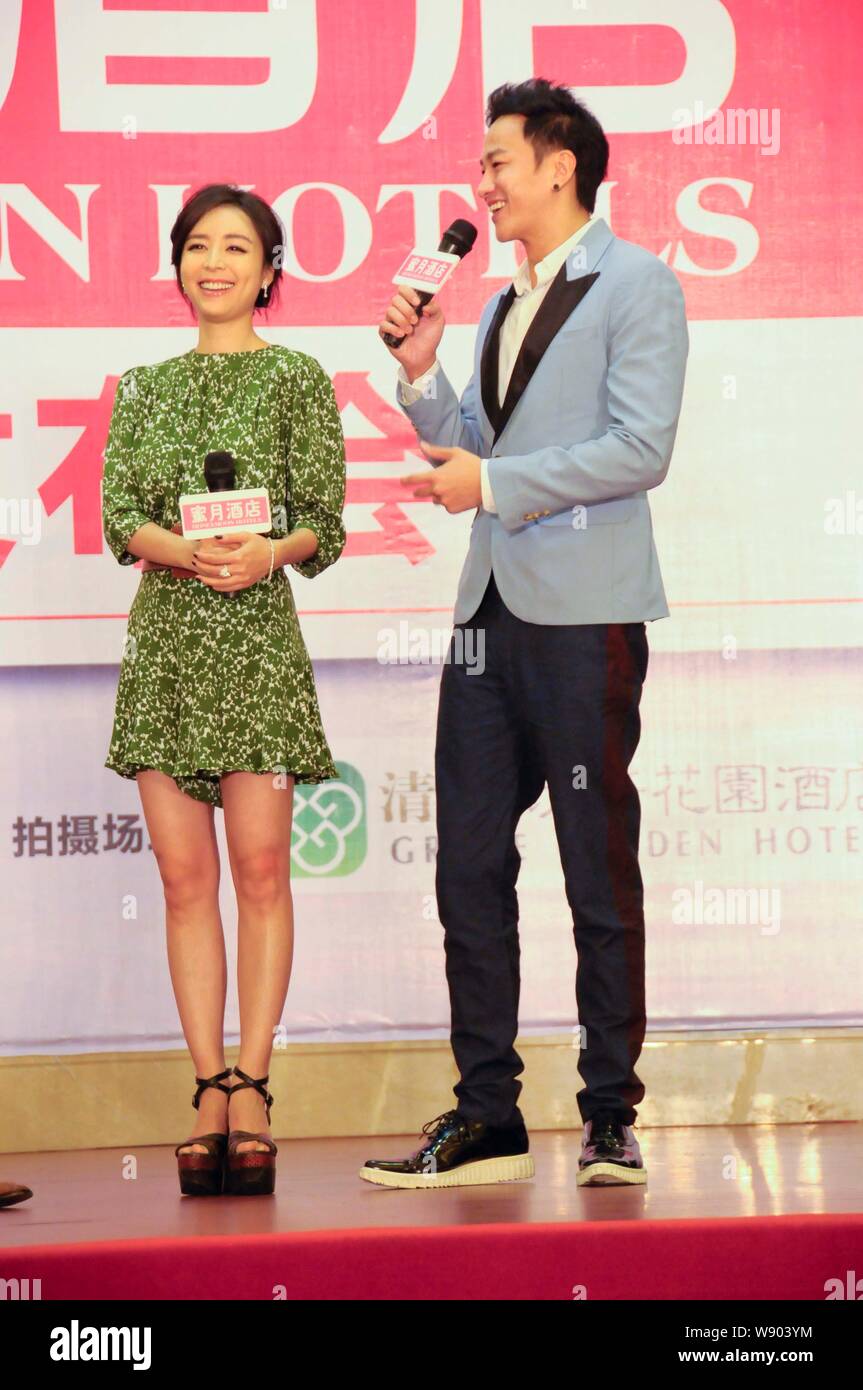 Chinese actress Zhang Jingchu, left, and Taiwanese singer and actor ...
