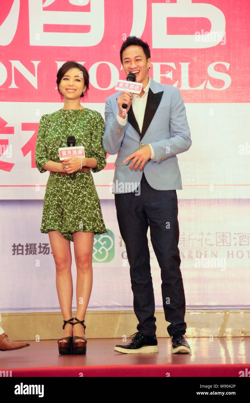 Chinese actress Zhang Jingchu, left, and Taiwanese singer and actor ...