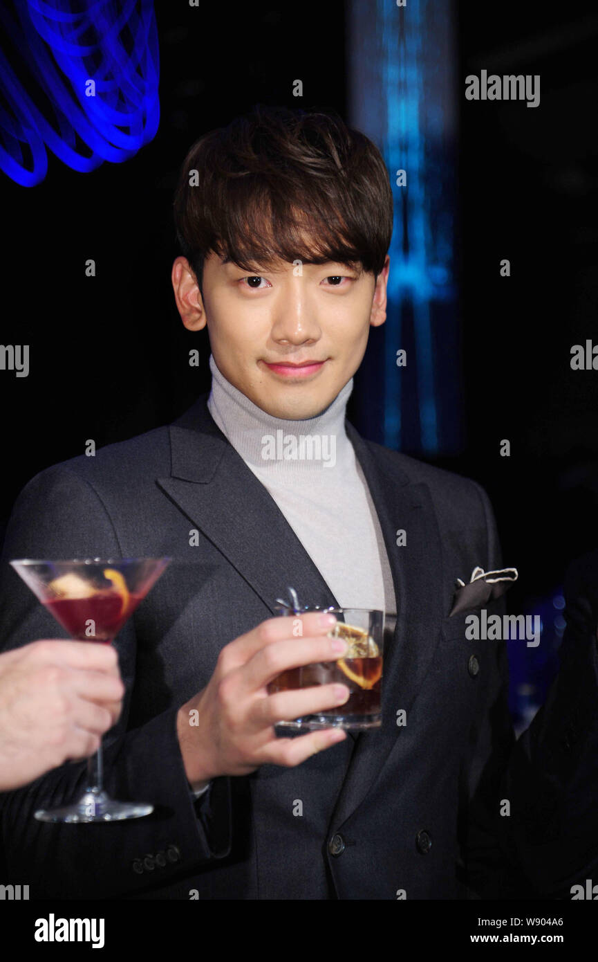 South Korean actor and singer Rain proposes a toast during the opening ...