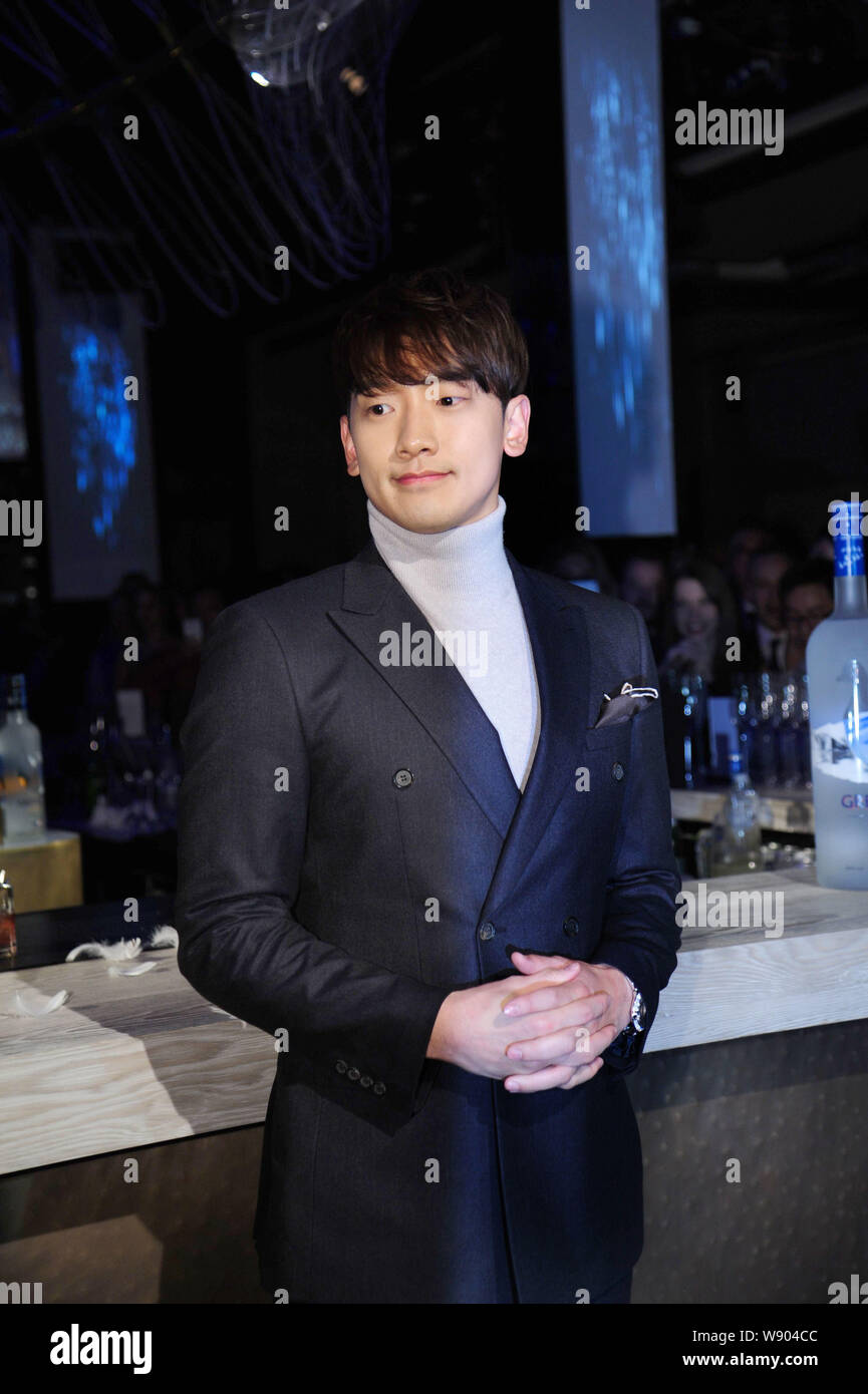 South Korean actor and singer Rain poses during the opening ceremony ...