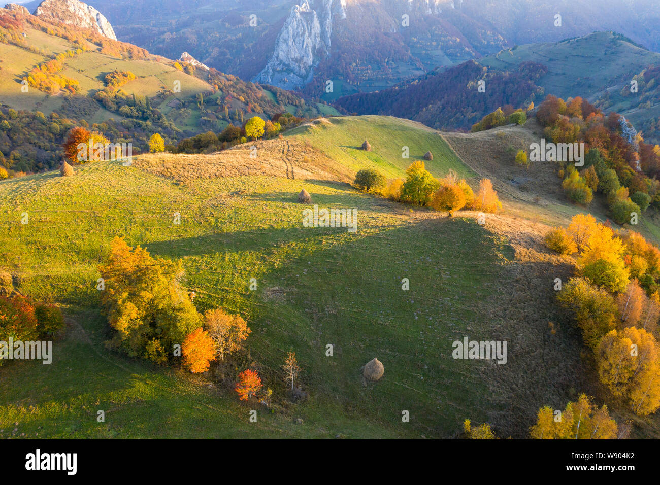 Aerial shot road in romania hi-res stock photography and images - Alamy