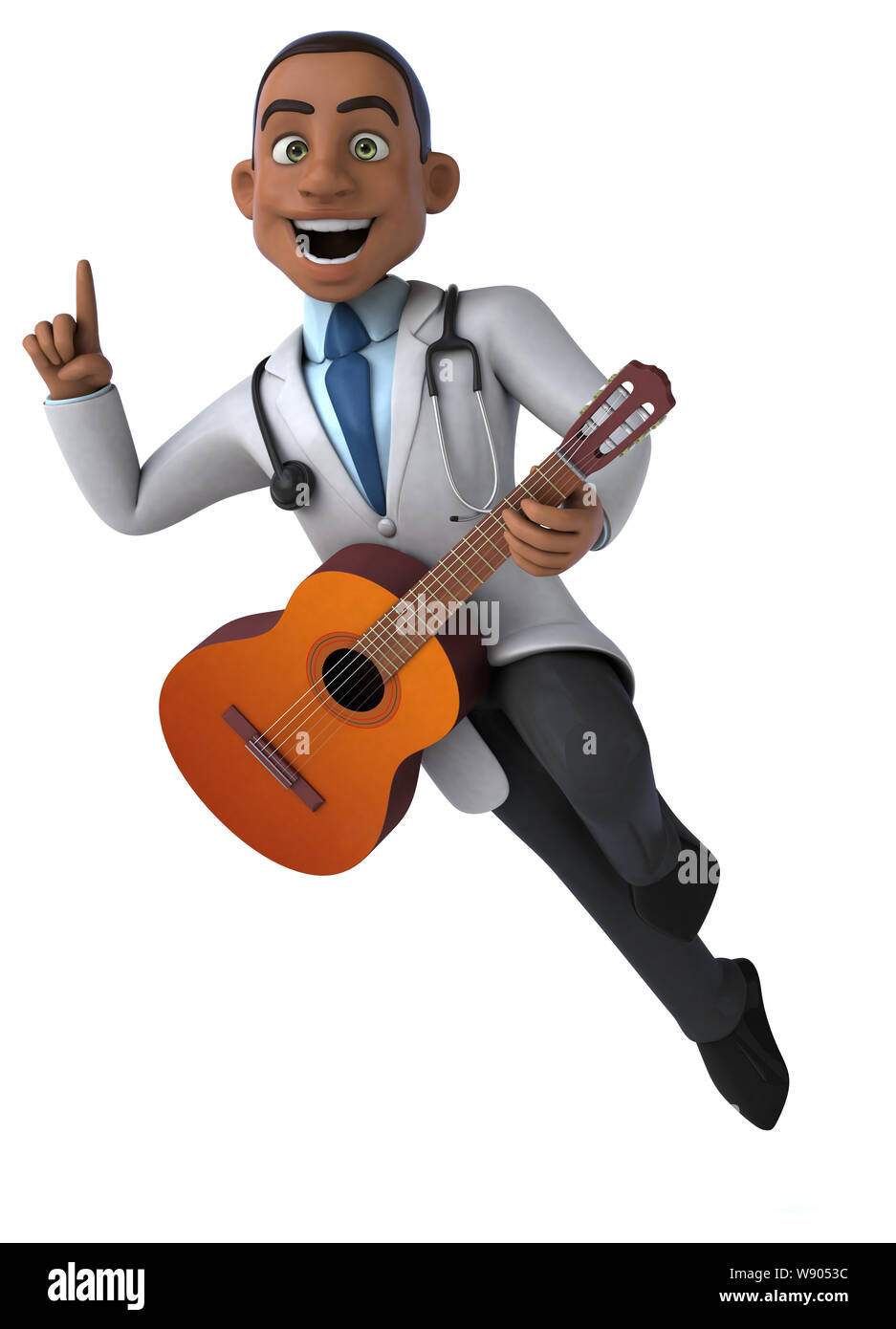 Fun doctor - 3D Illustration Stock Photo - Alamy