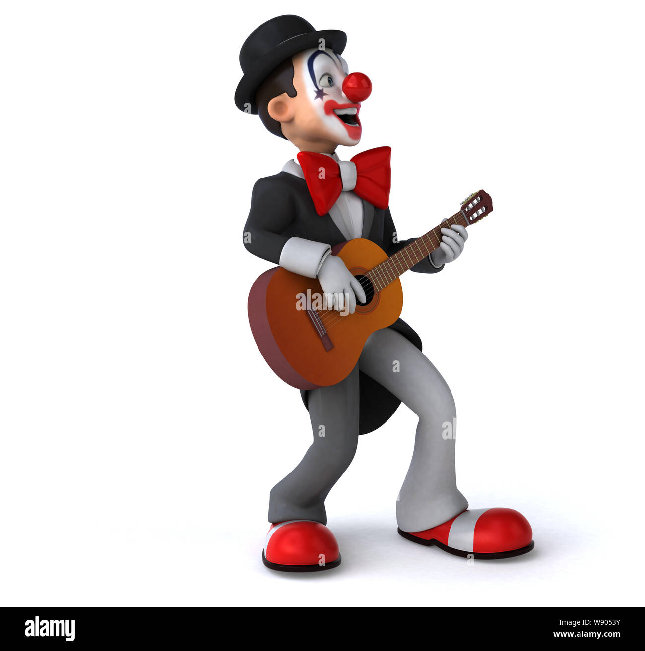 Fun clown - 3D Illustration Stock Photo - Alamy