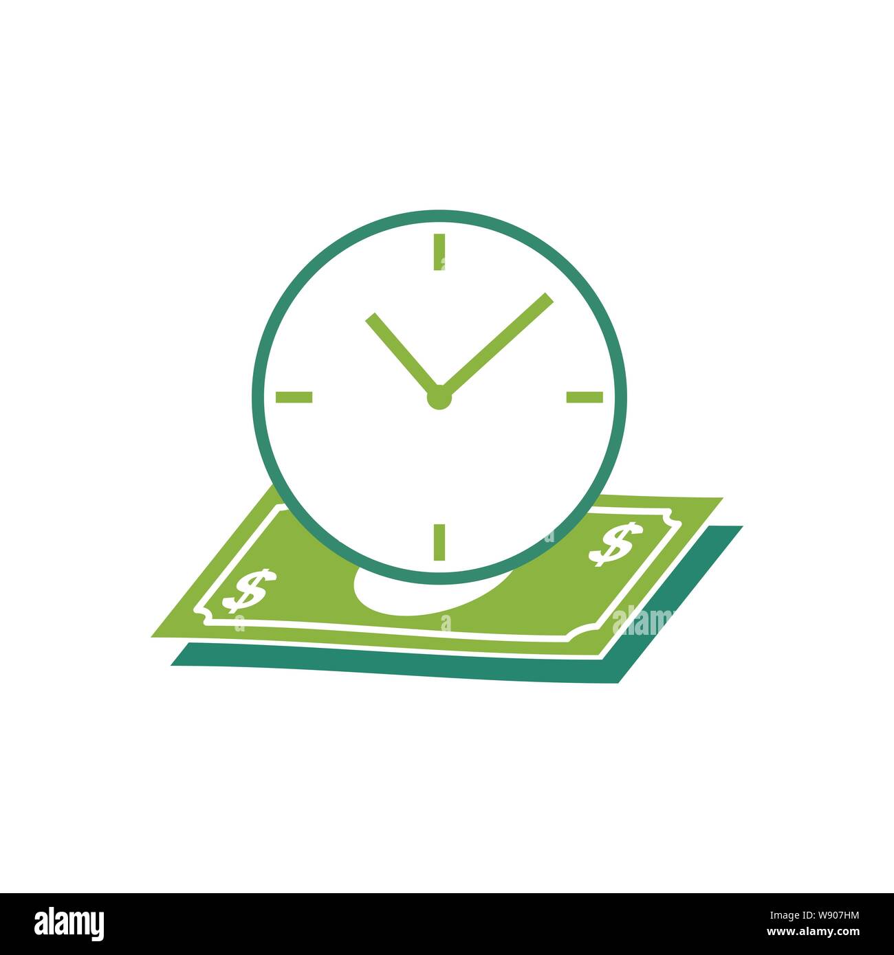 Calendar with payday calculator concept vector isolated illustration ...