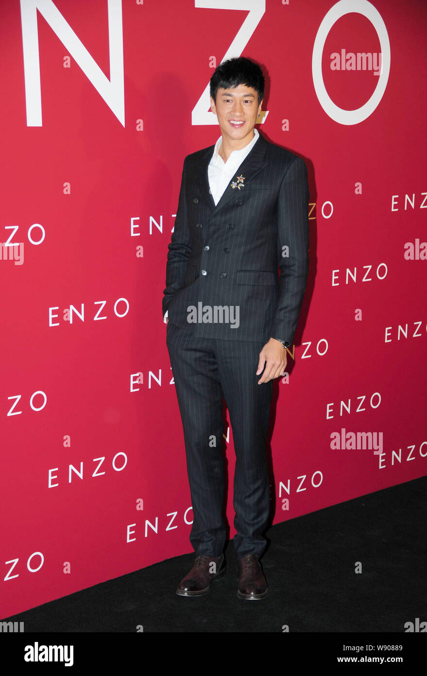 Taiwanese actor Peter Ho poses during the 10th anniversary celebration ...