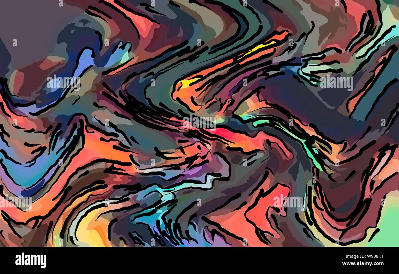 abstract grunge background from color chaotic blurred spots brush ...