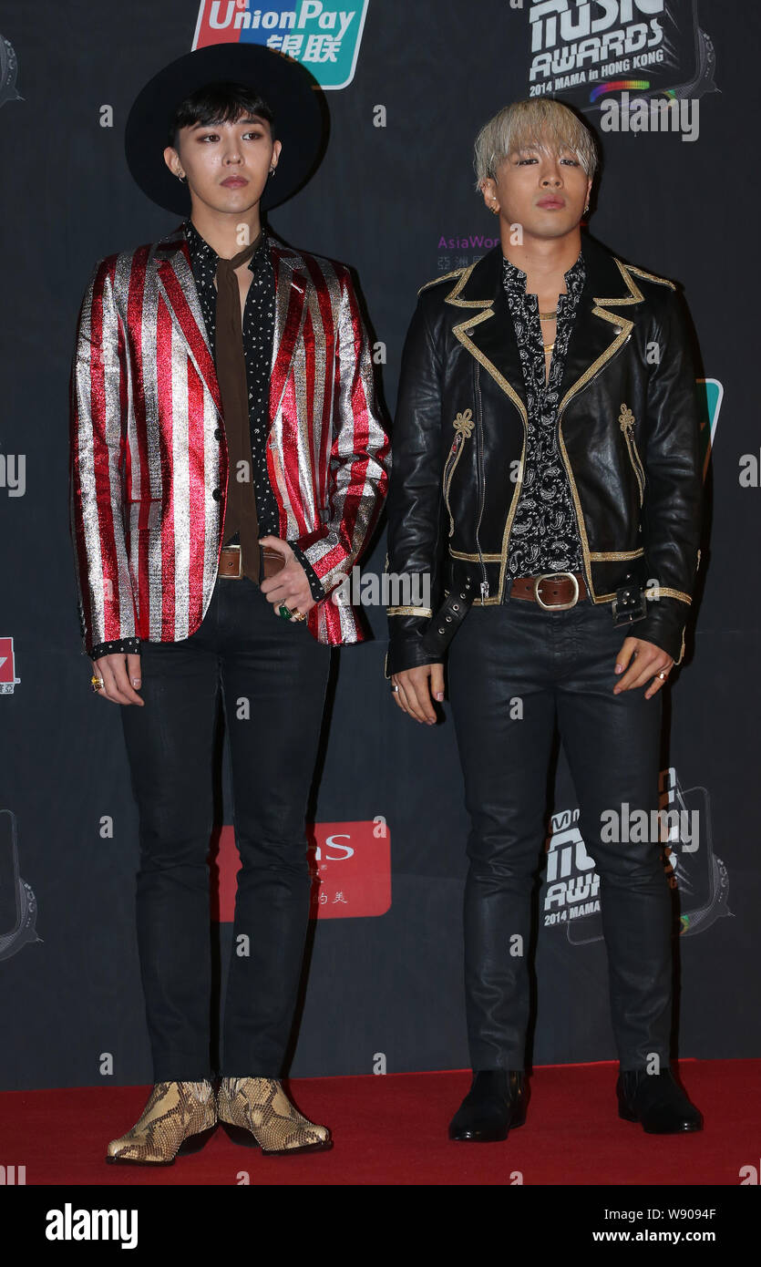 Kwon Ji-yong, left, better known by his stage name G-Dragon, and Dong ...