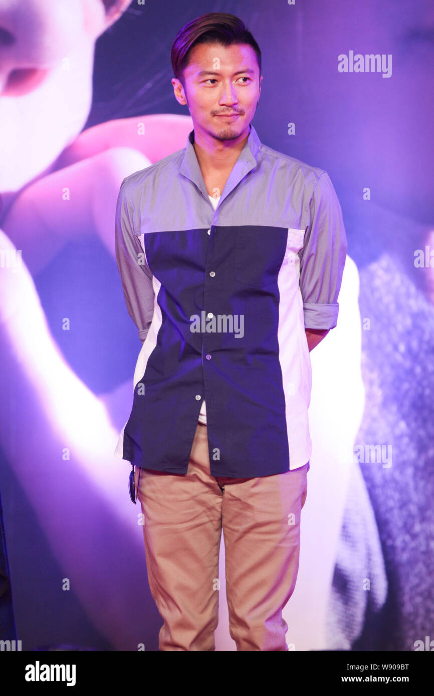 Hong Kong actor Nicholas Tse poses during a premiere event for his new ...