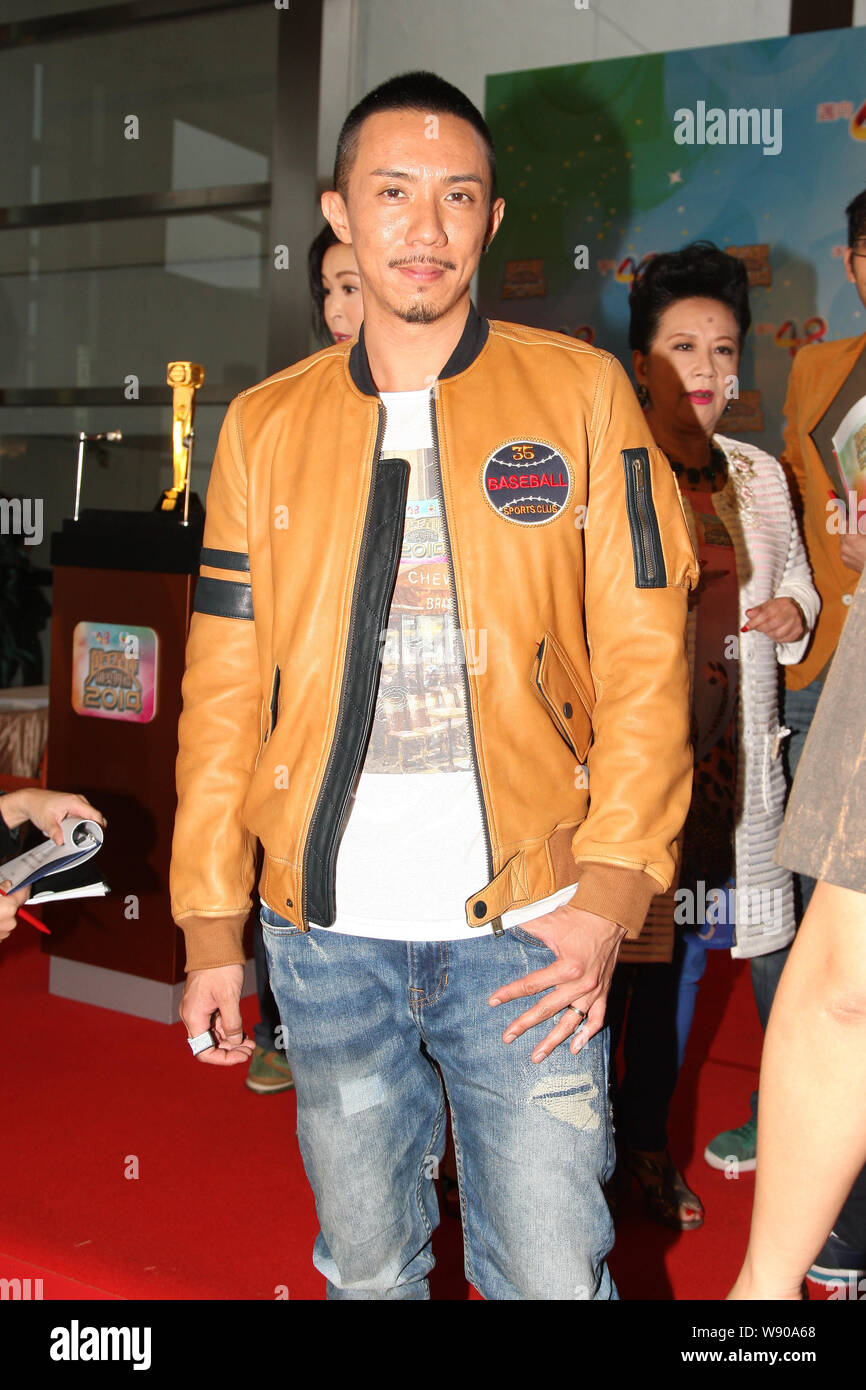 Hong Kong actor Louis Cheung poses at a press conference for the 2014 ...