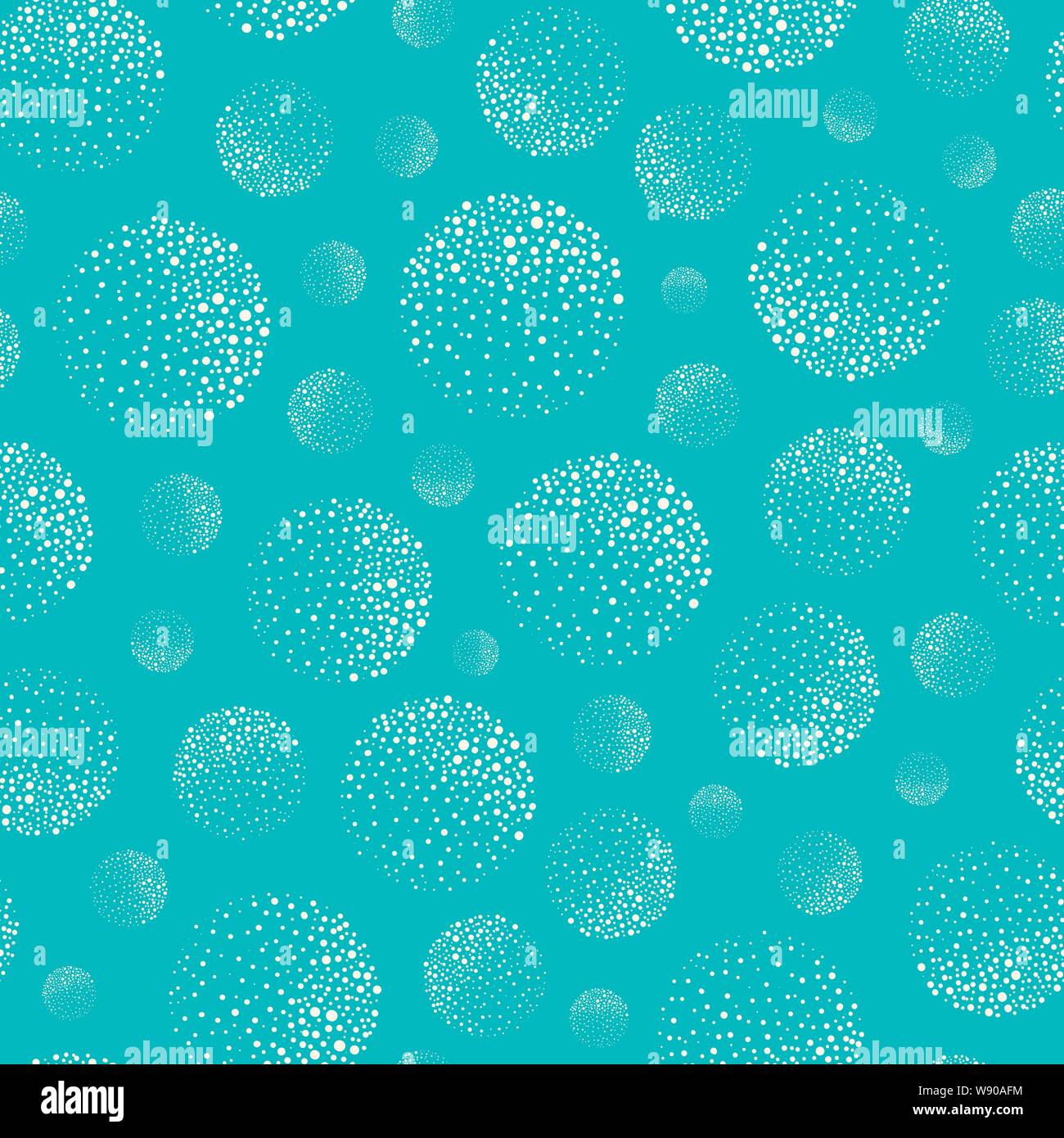 Abstract white dotted circles creating texture effect. Seamless vector ...