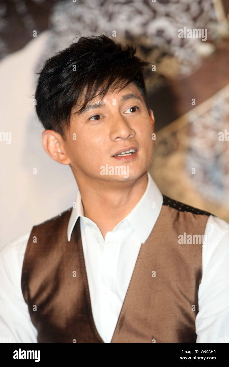 Taiwanese singer and actor Nicky Wu attends a press conference for his ...