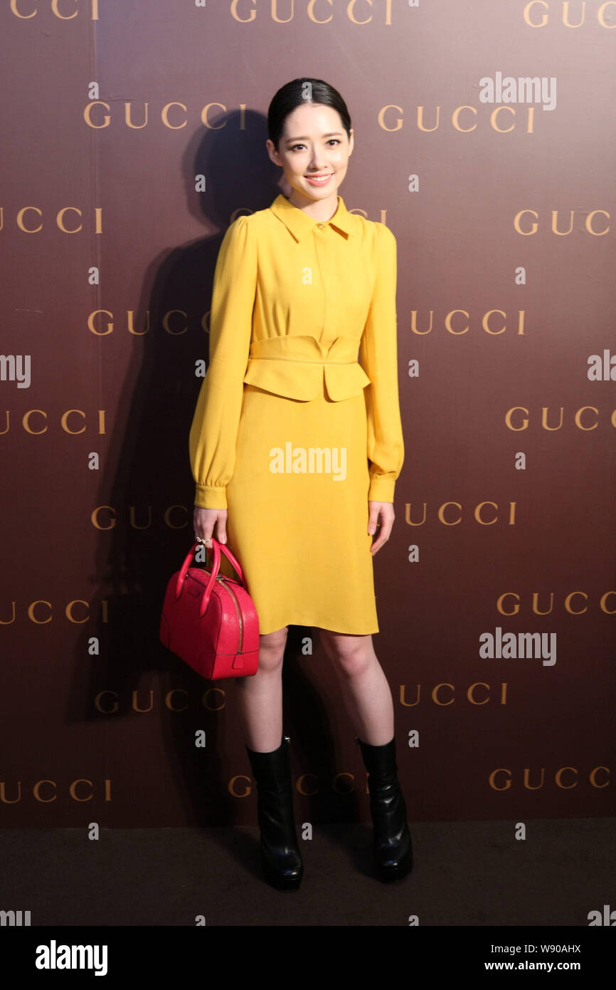 Taiwanese model and actress Bea Hayden Kuo poses during the opening ...