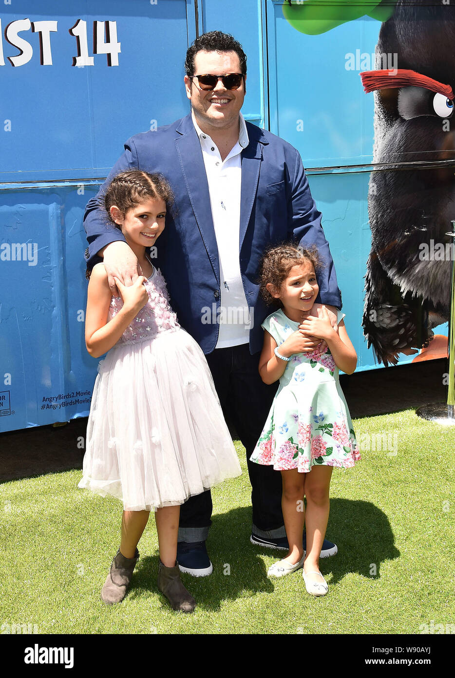 LOS ANGELES, CA - AUGUST 10: (L-R) Ava Gad, Josh Gad and Isabella Gad ...
