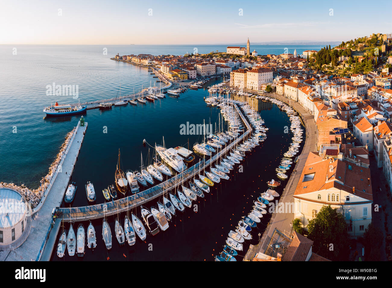 Piran aerial hi-res stock photography and images - Alamy