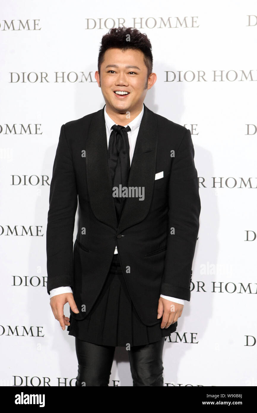 Chinese stylist Tony Lee poses as he arrives for the Dior Homme Winter ...